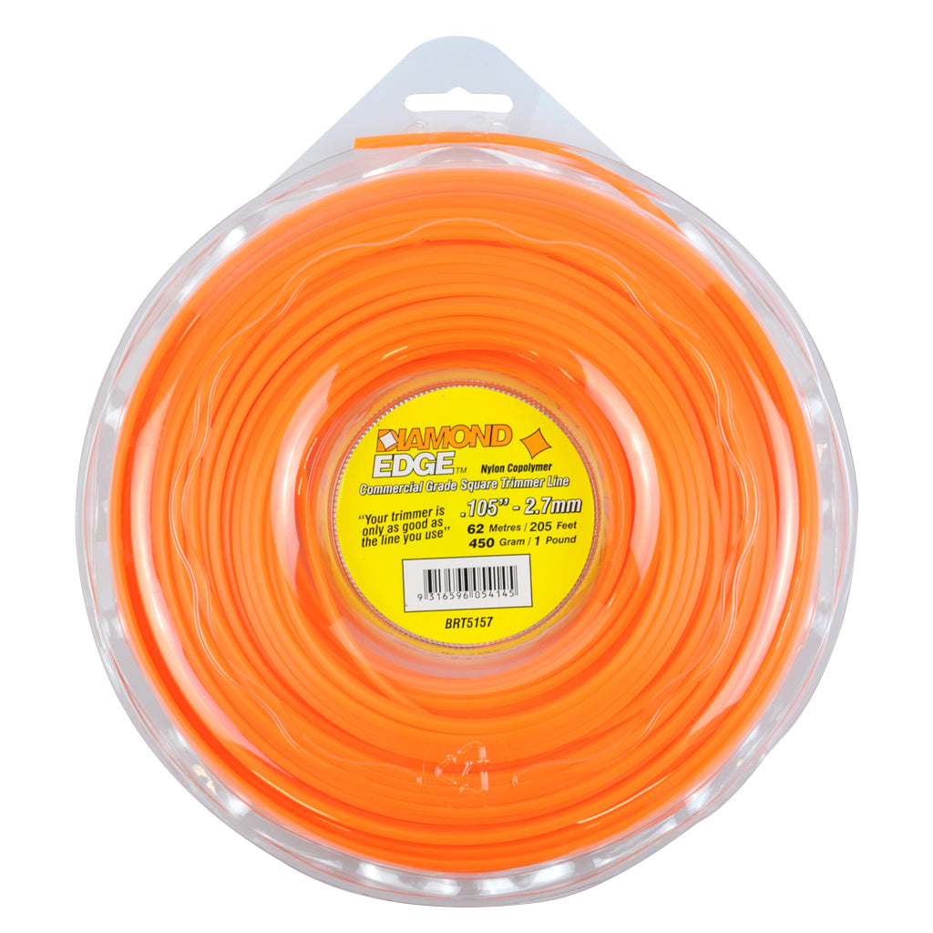 Diamond Edge Trimmer Line .105" / 2.70mm 205ft 62m BRT5157 – Power Mowers