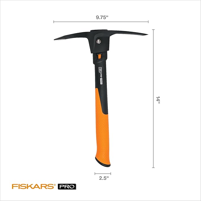 Fiskars Pro IsoCore™ Shock Control Mini Pickaxe Mattox 680g JM1553 ...