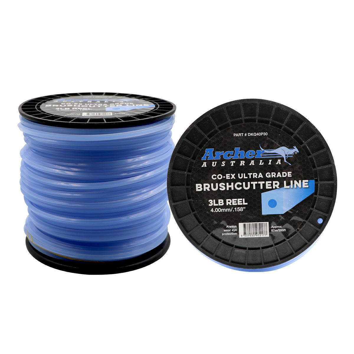 Archer Nylon Trimmer Line Co-Ex Ultra Grade 4.00mm .155" Square 3LB 87 ...