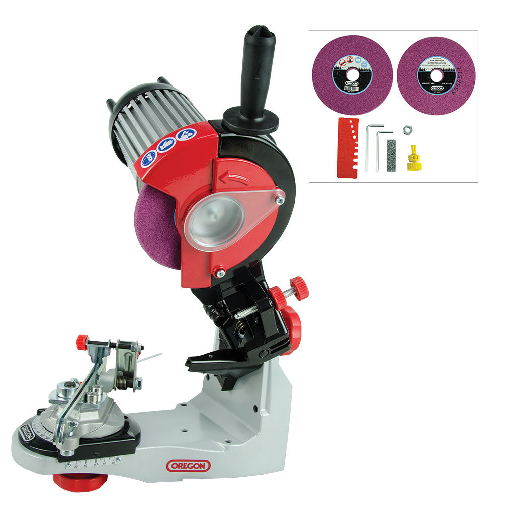 OREGON 520 Series Bench Mounted Chain Grinder OMK520-230A – Power Mowers