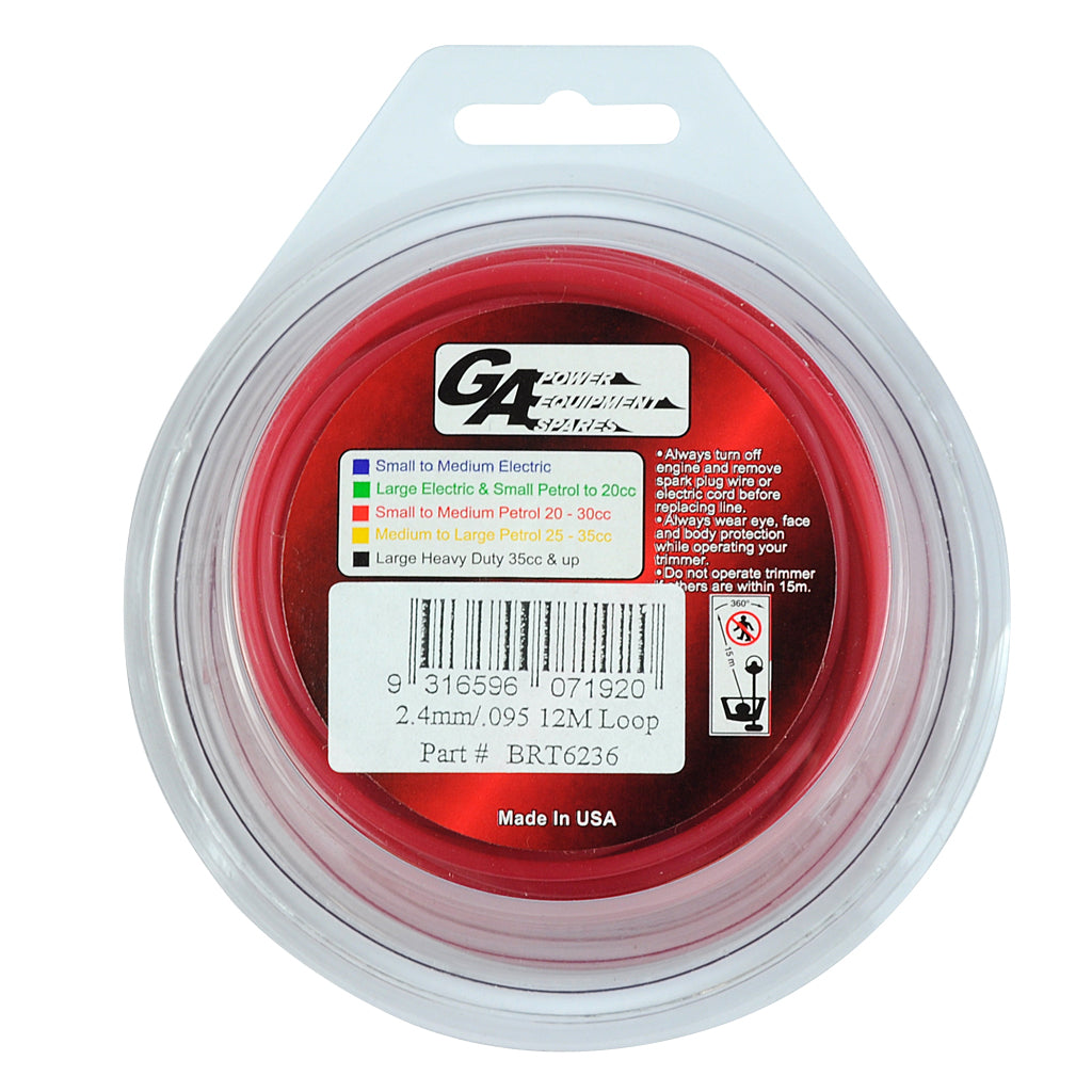 Pro Fit Trimmer Line .095" 12M Carded Loop BRT6236 – Power Mowers