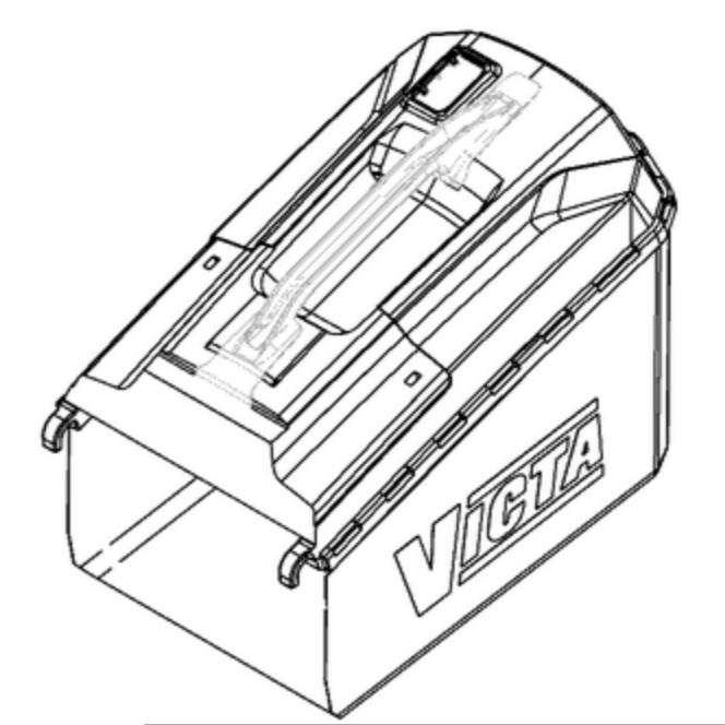 Victa Genuine 20" Hurricane Mesh Grass Catcher Bag and Assembly GC1205 ...