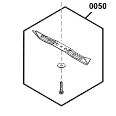 Victa Genuine 18" 18V Twin 1200W Battery Mower Blade Bar, Bolt and Was ...