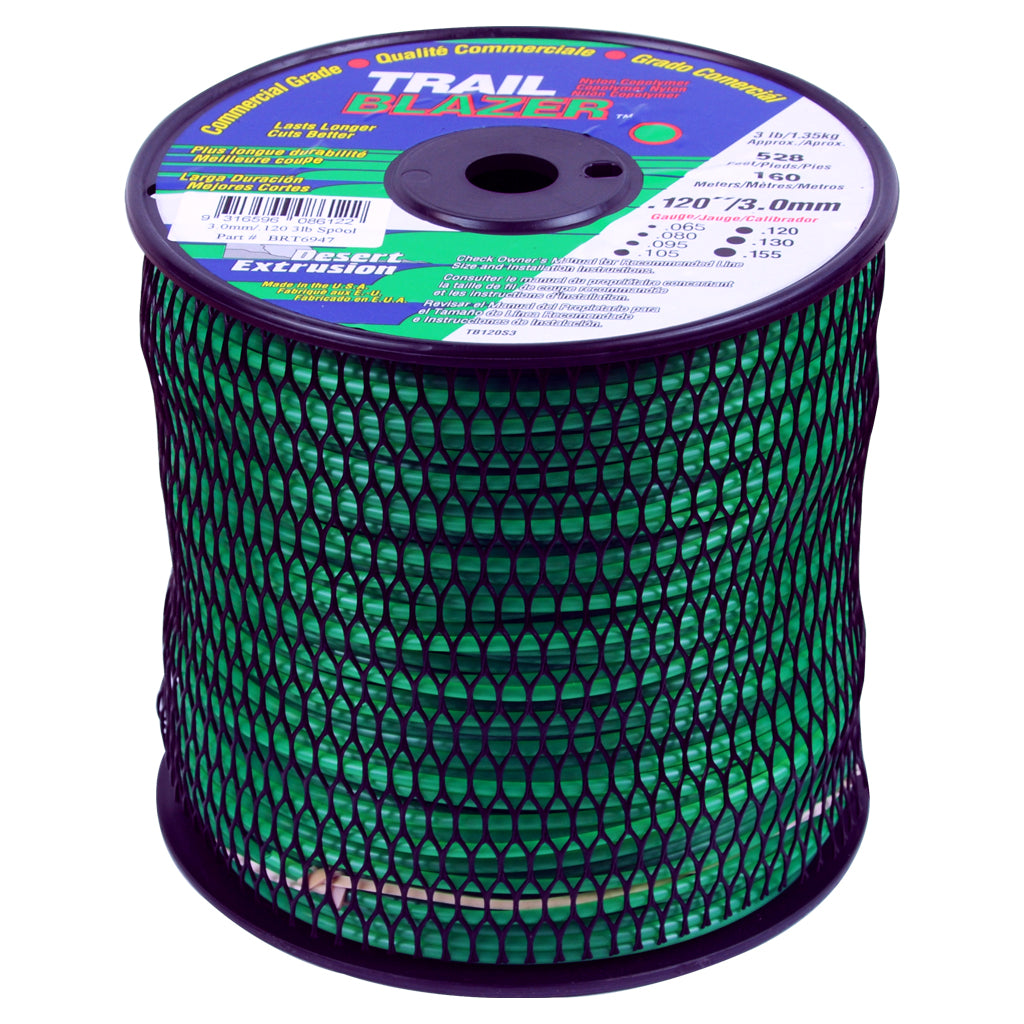 Tail Blazer Trimmer Line 3.0mm (.120") x 3LB x 160m BRT6947 – Power Mowers