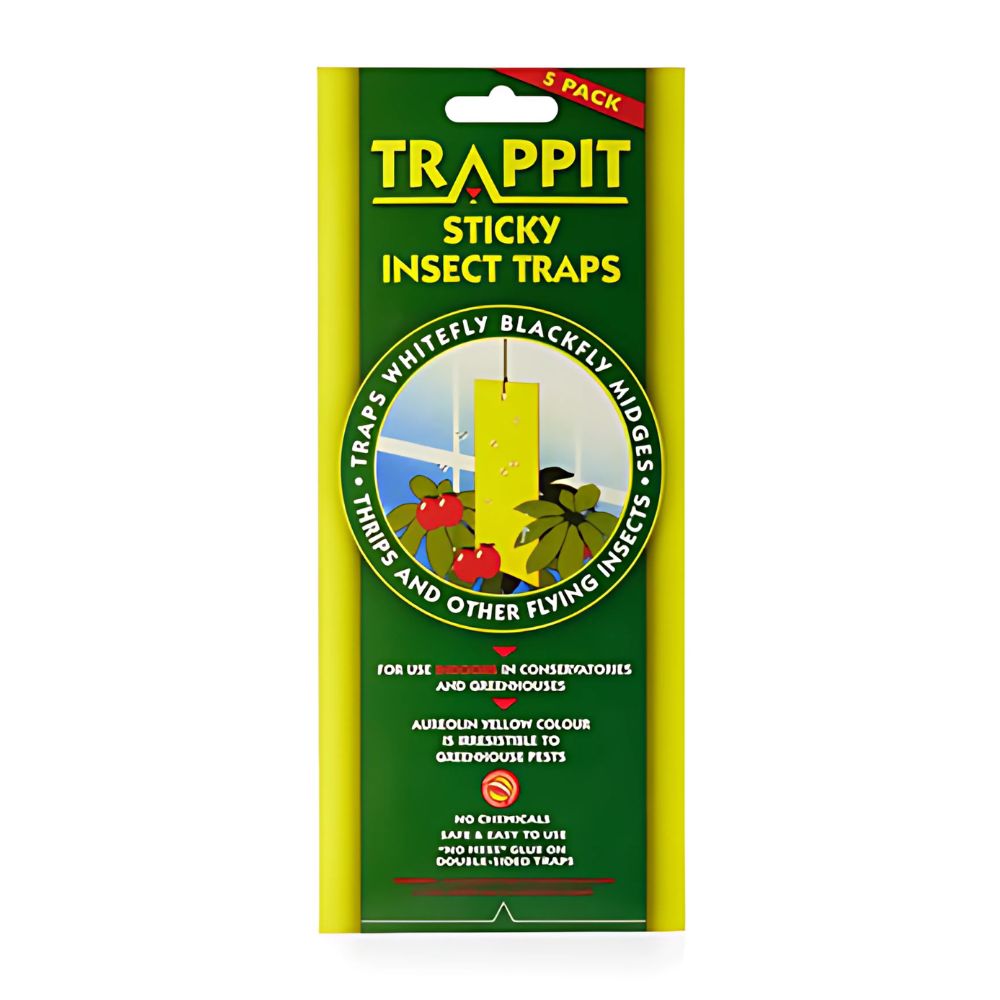 Trappit Yellow Sticky Traps (Incl 5 Sheets) 2491 – Power Mowers