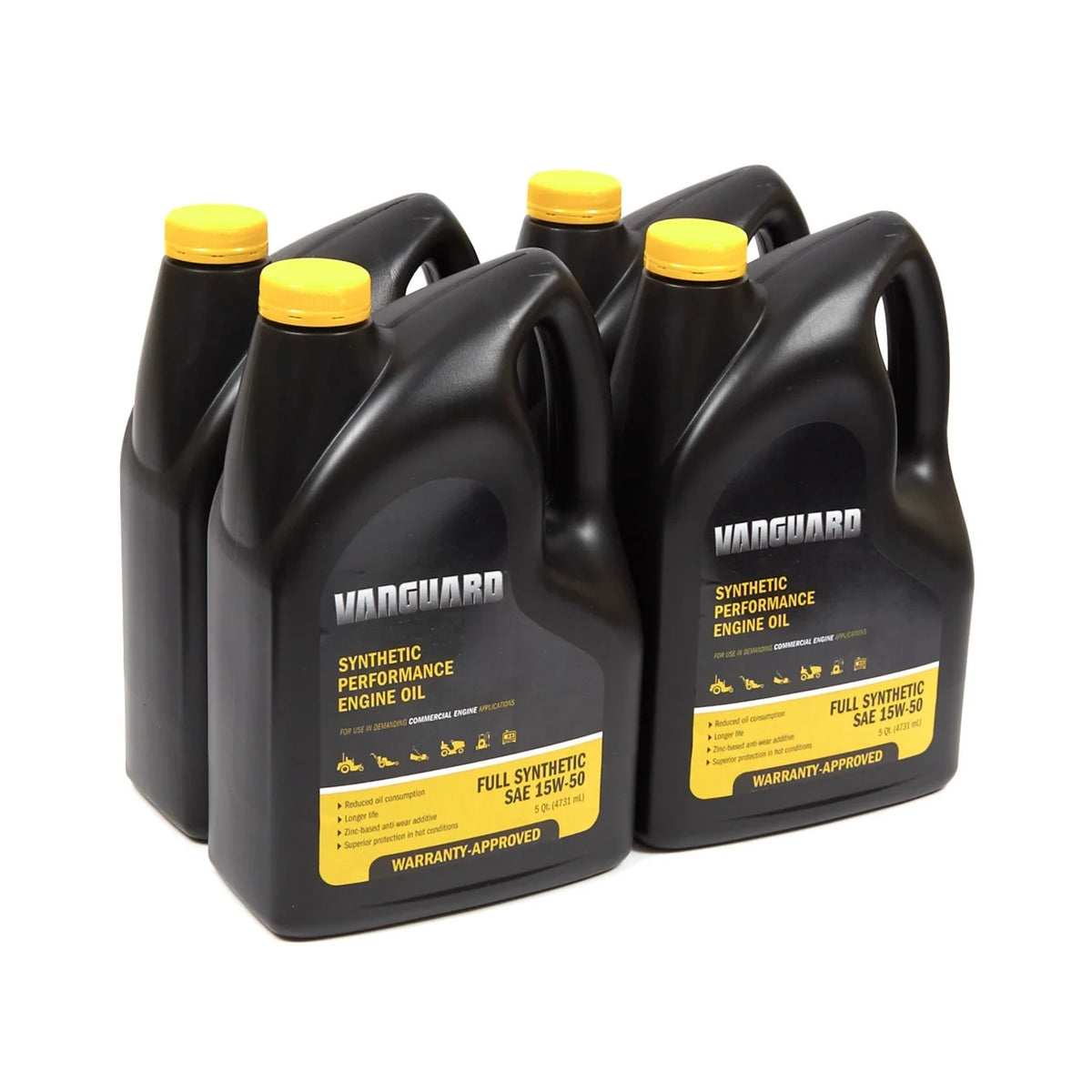 Vanguard 15W50 Full-Synthetic Performance Oil Pk of (4) 4L 100170, 801 ...