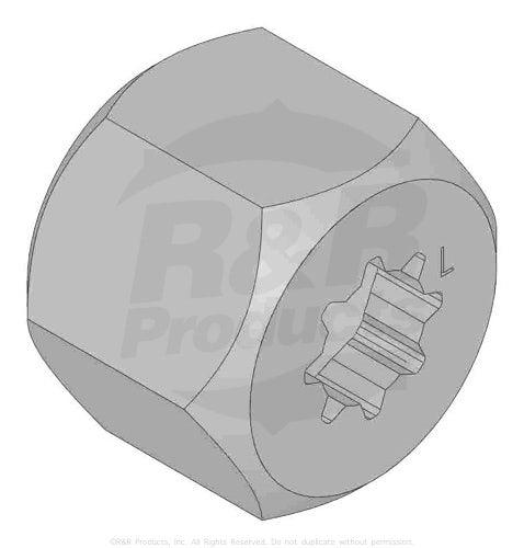 R&R Nut - Coupling RH (LH Threads) R345478 – Power Mowers