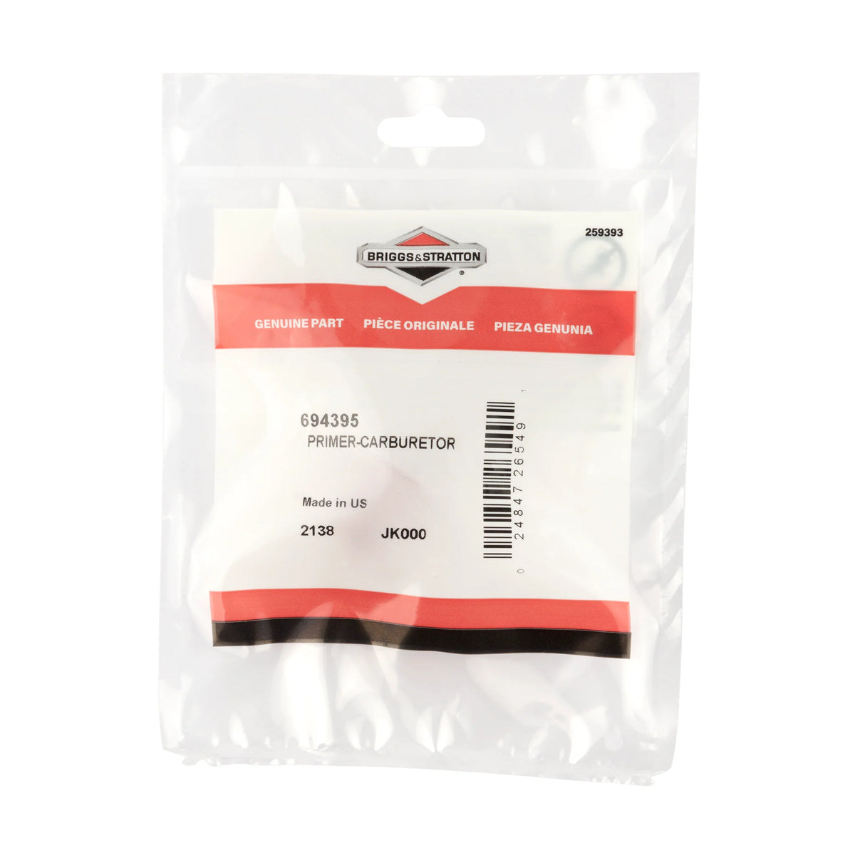 Briggs & Stratton Quantum 12CID Fuel Primer Bulb 694395 – Power Mowers