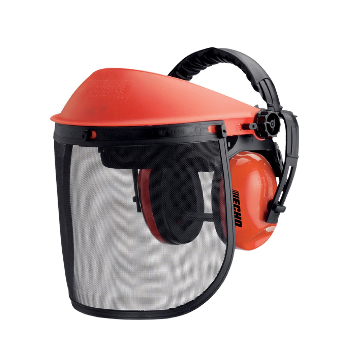 Echo Genuine Adjustable Extra-Soft Safety Guard Visor with 29dB Ear Mu ...